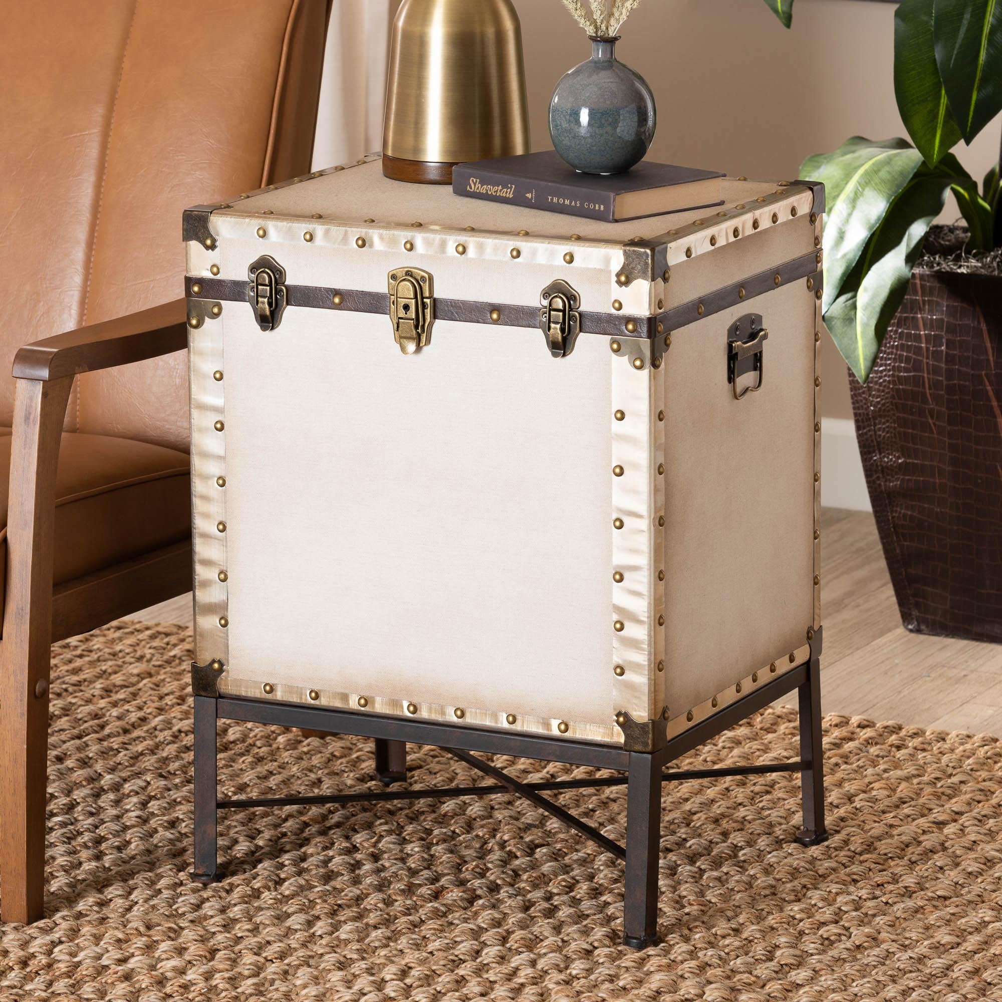 Baxton Studio Laura Vintage Trunk, Bronze - Walmart.com