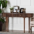 Baxton Studio Linore Rustic Console Table, Walnut Brown - Walmart.com