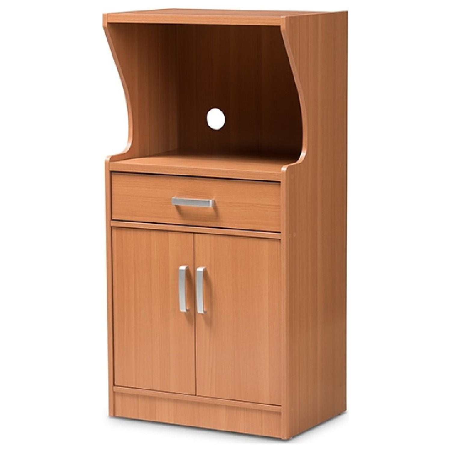 Baxton Studio Lowell Modern and Contemporary Brown Wood Finish Kitchen ...