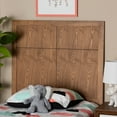 Baxton Studio Monroe Modern Wood Back Support MDF Headboard, Twin, Ash ...