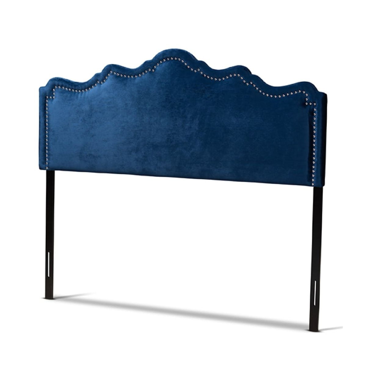 Baxton Studio Nadeen Modern and Contemporary Royal Blue Velvet Fabric ...