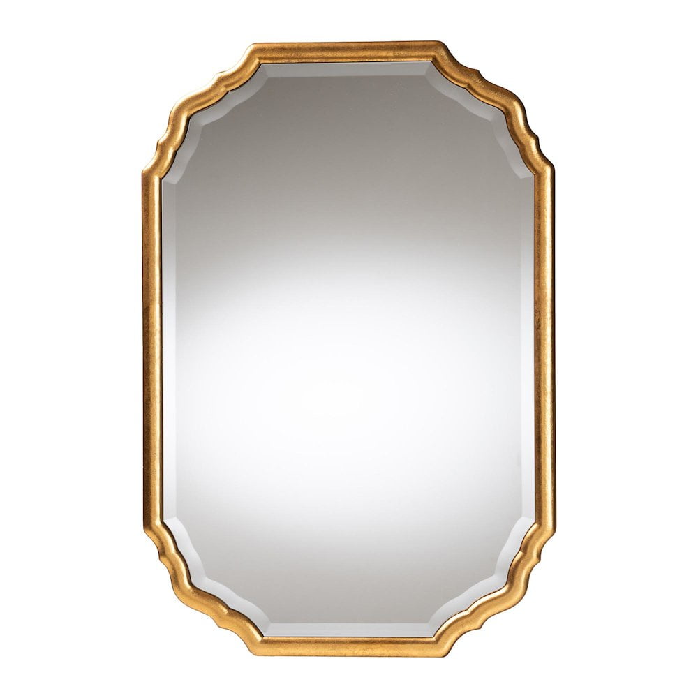 Baxton Studio Pacino Antique Goldleaf Accent Wall Mirror - Walmart.com