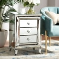 Free Shipping! Baxton Studio Pauline Glamorous Mirrored 3-Drawer End ...