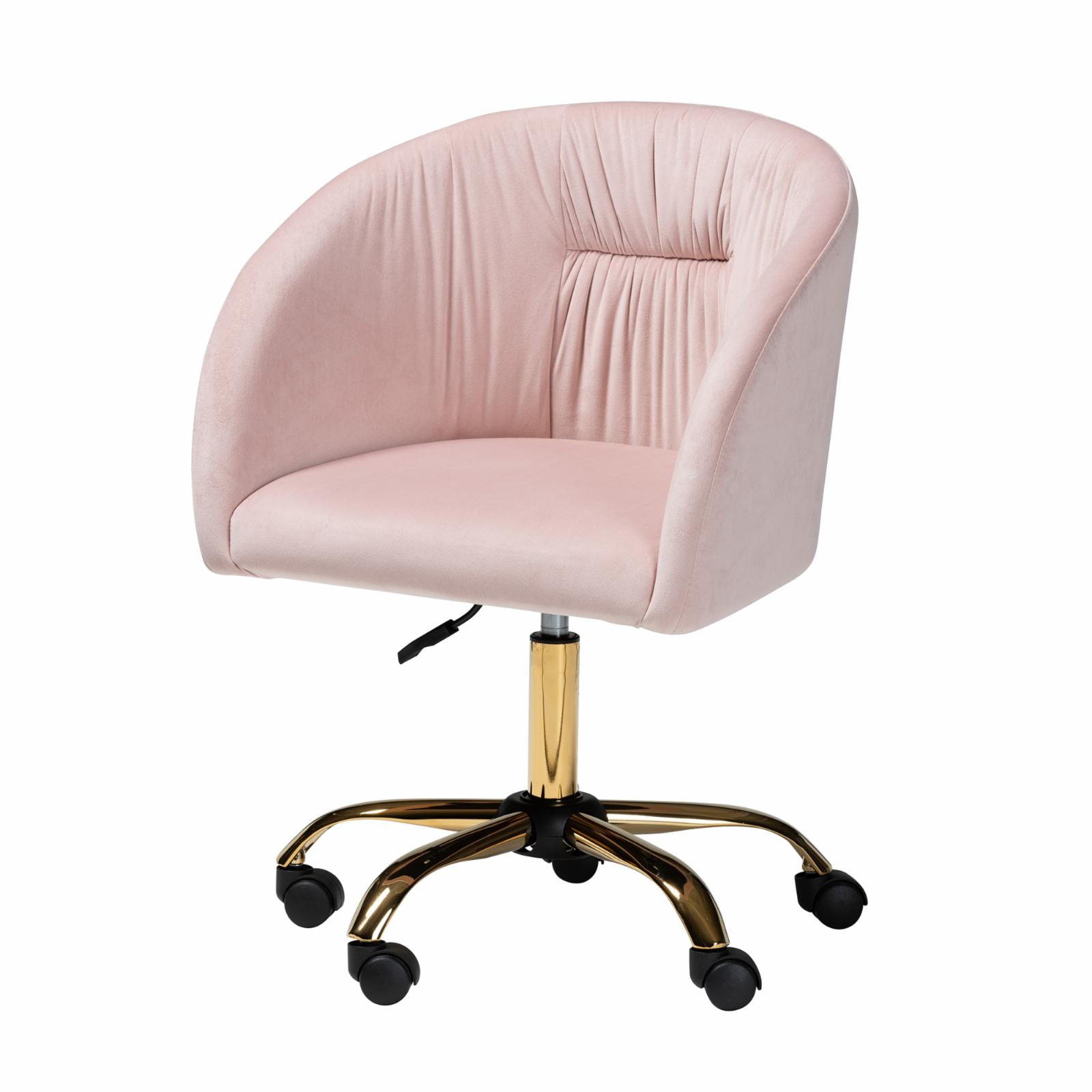 Baxton Studio Ravenna Contemporary Glam and Luxe Blush Pink Velvet ...