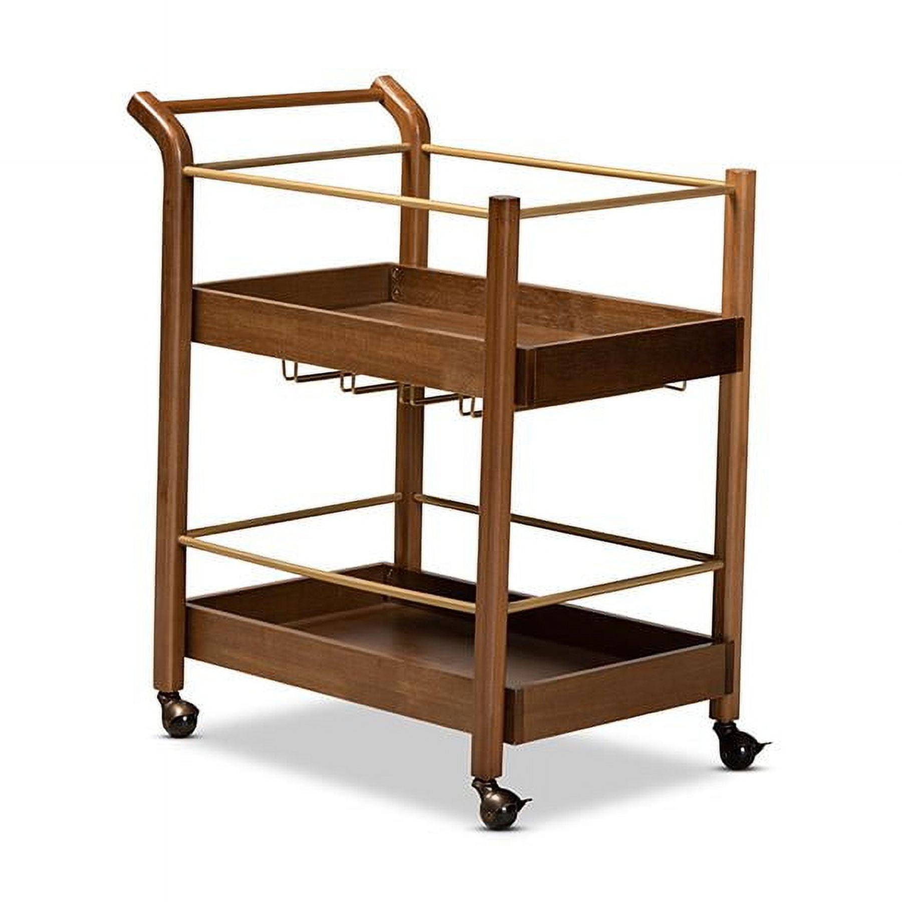 Baxton Studio Tahir Modern and Contemporary Walnut Brown Finished Wood ...