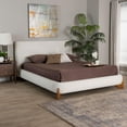 Baxton Studio Vinicio Mid-Century Platform Bed - Queen Size - Walmart.com