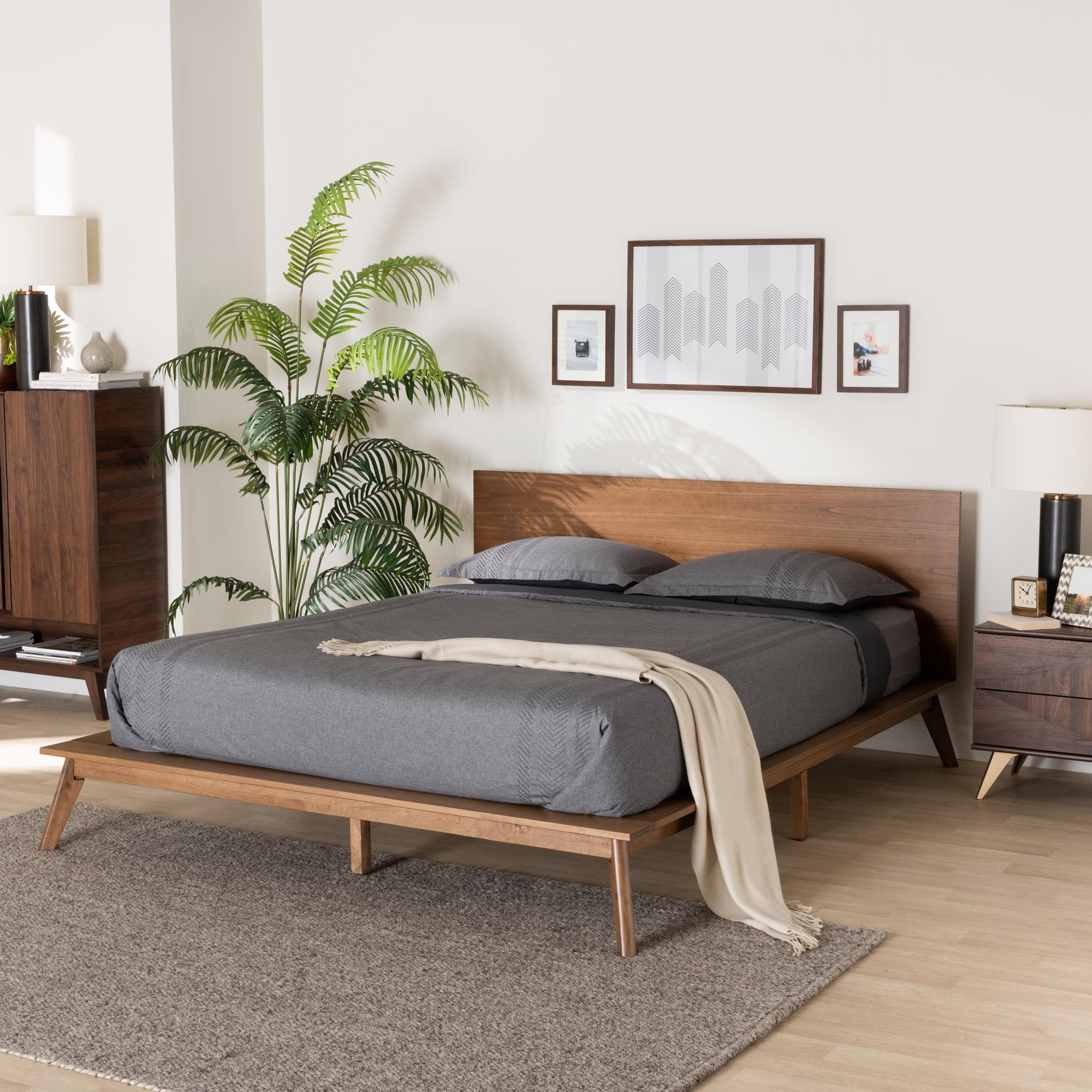Free Shipping! Baxton Studio Wheatley King Modern Wood Platform Bed ...