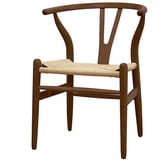 Baxton Wishbone Wood Chair - Mid-Century Design - Wood Frame - Walmart.com