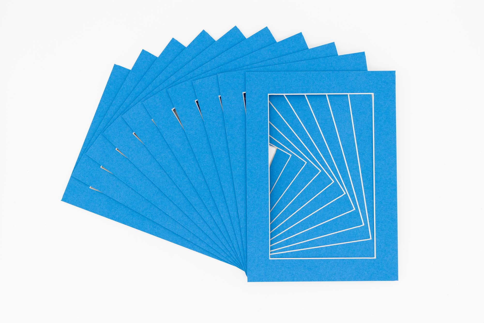 Bay Blue Acid Free 16x20 Picture Frame Mats with White Core Bevel Cut ...