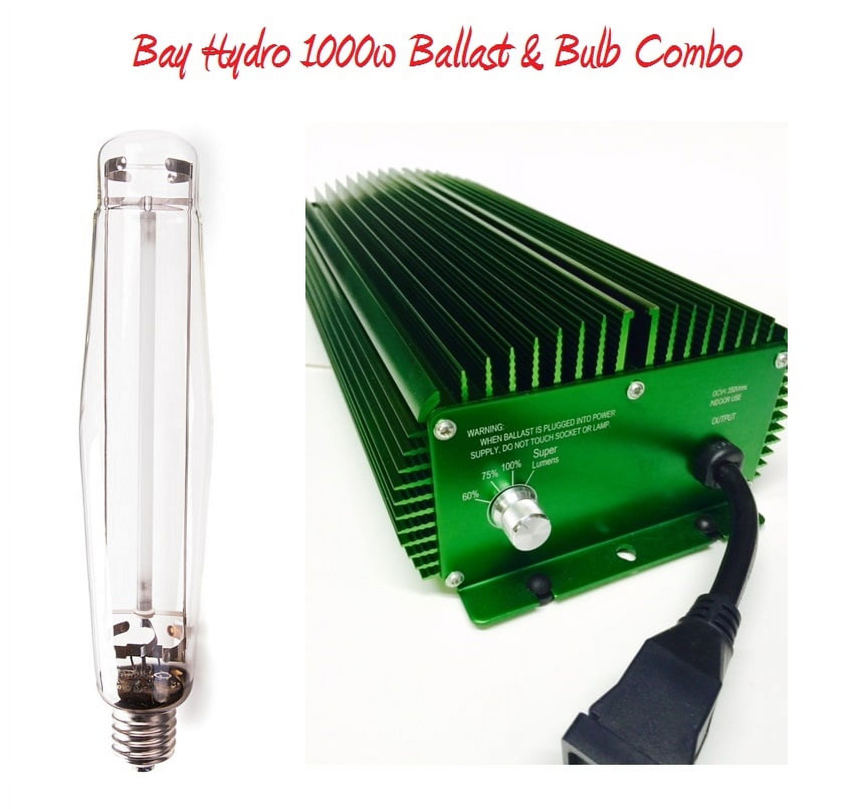 Bay Hydro Ballast High Frequency 1000w SE / DE & 1000w HPS Lamp ...