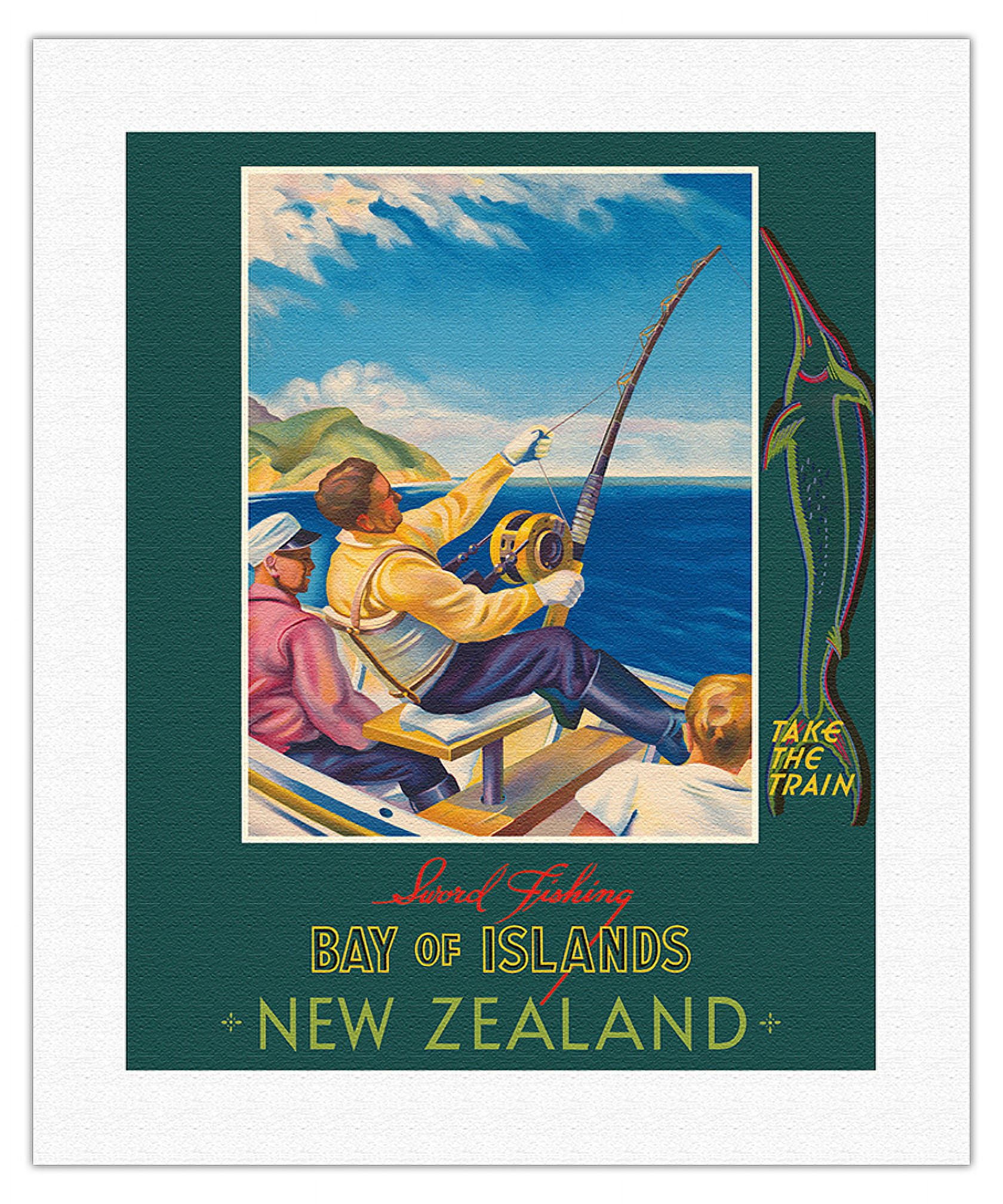 Bay of Islands - New Zealand - Sword Fishing - New Zealand Railways ...
