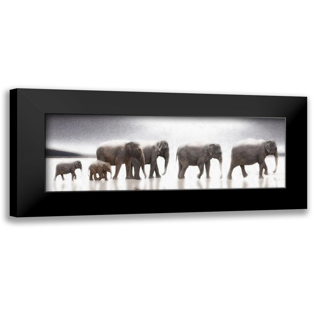 Bay, Noah 14x7 Black Modern Framed Museum Art Print Titled - Elephant ...