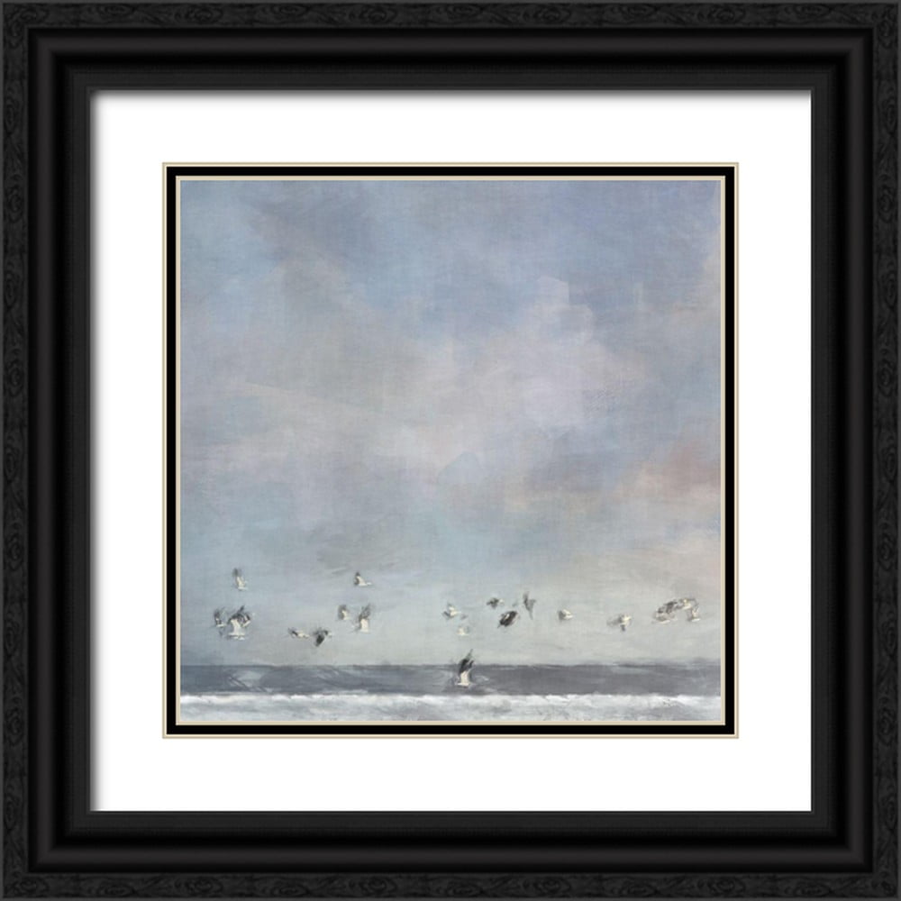 Bay, Noah 20x20 Black Ornate Wood Framed with Double Matting Museum Art ...