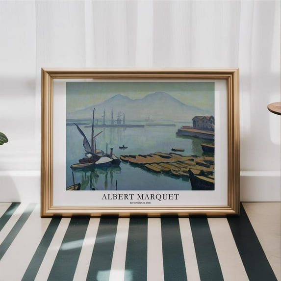 Bay Of Naples By Albert Marquet, French Poster, Paris Wall Art, Famous ...