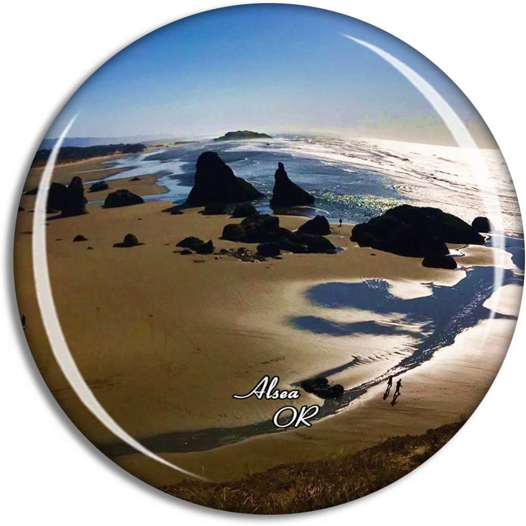 Bay Oregon USA Fridge Magnets Travel Souvenir Funny Collection Strong ...