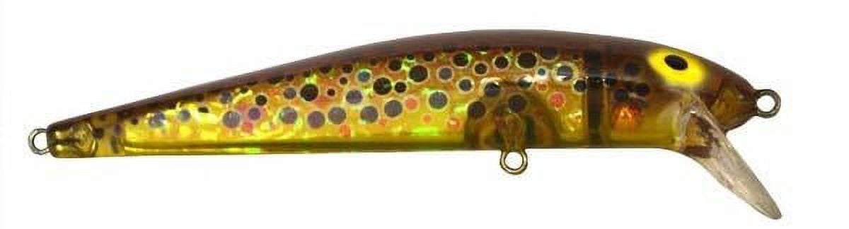 Bay Rat Lures S3 Brown Trout Floating Shallow Diving Stickbait with ...