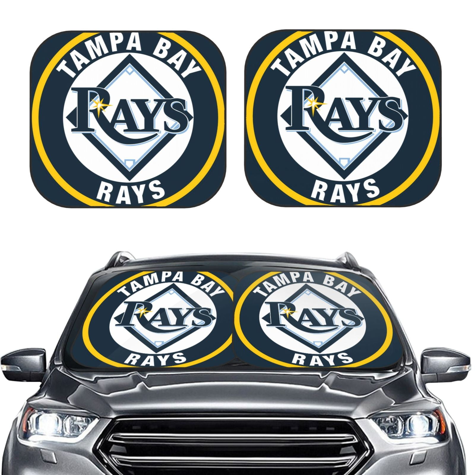 Bay_Rays Car Windshield Sun Shade Foldable Front Windshield Shade for ...