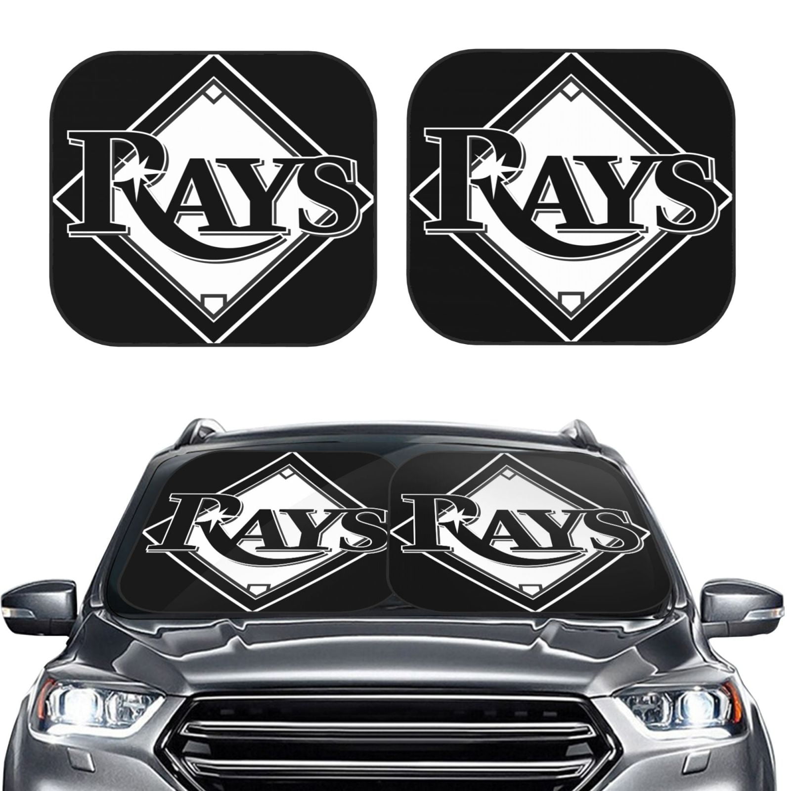 Bay_Rays Car Windshield Sun Shade Foldable Front Windshield Shade for ...