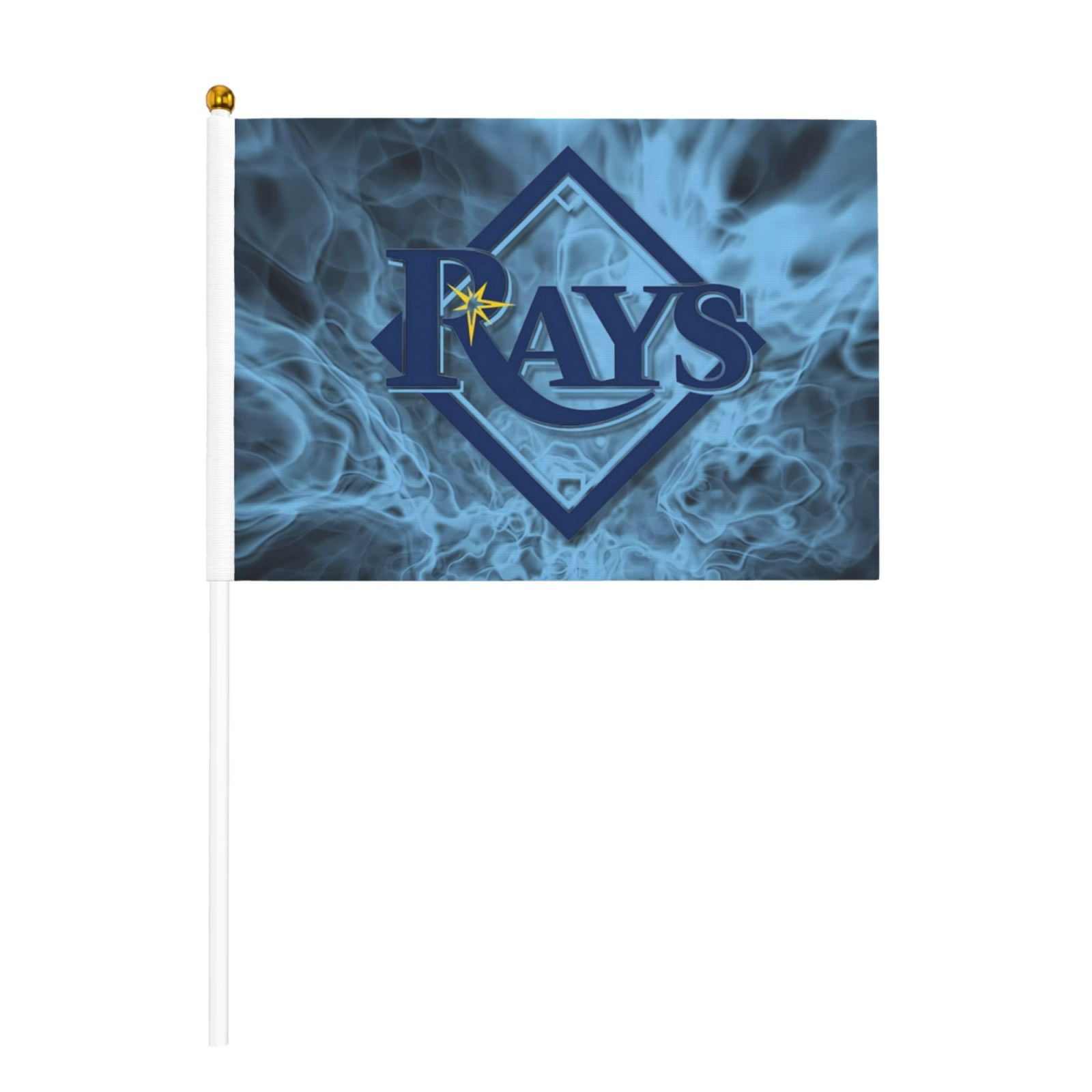 Bay_Rays Logo Printing Handheld Flag 6 Piece 5.5x8.2in Double Sided ...