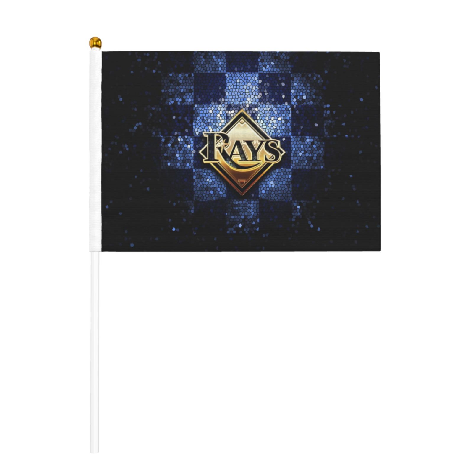 Bay_Rays Logo Printing Handheld Flag 6 Piece 5.5x8.2in Double Sided ...