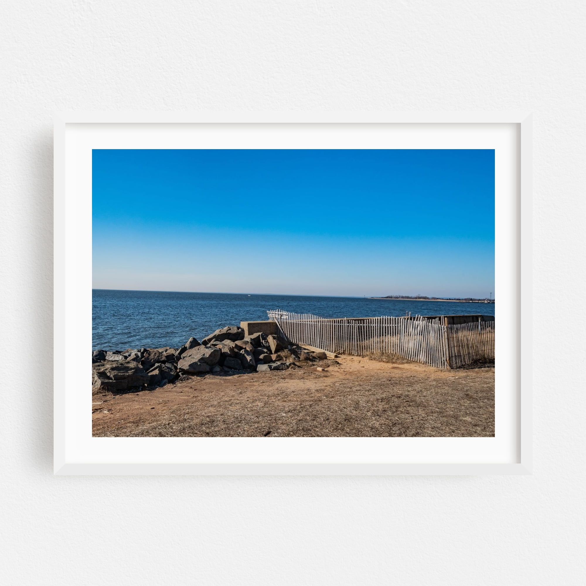 The Bay at Sandy Hook on a Winter Day - Fort Hancock New Jersey ...