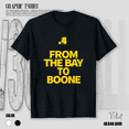 Bay To Boone Mountain College Football Fan Quarterback Gear Unisex T ...