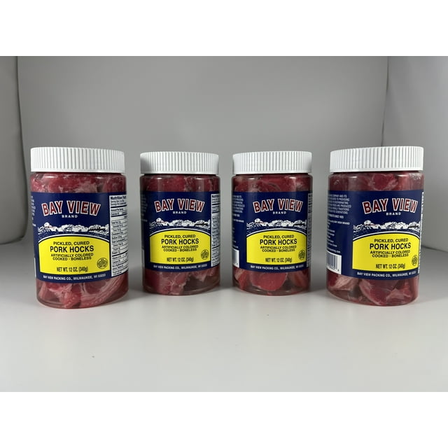 Bay View Brand Gourmet Pickled Salted Pork Ham Hocks Boneless 12oz (4 ...