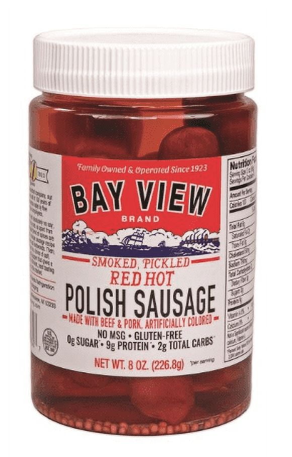 Bay View Packing Gourmet Pickled Smoked Red Hot Polish Pack of 2 ...