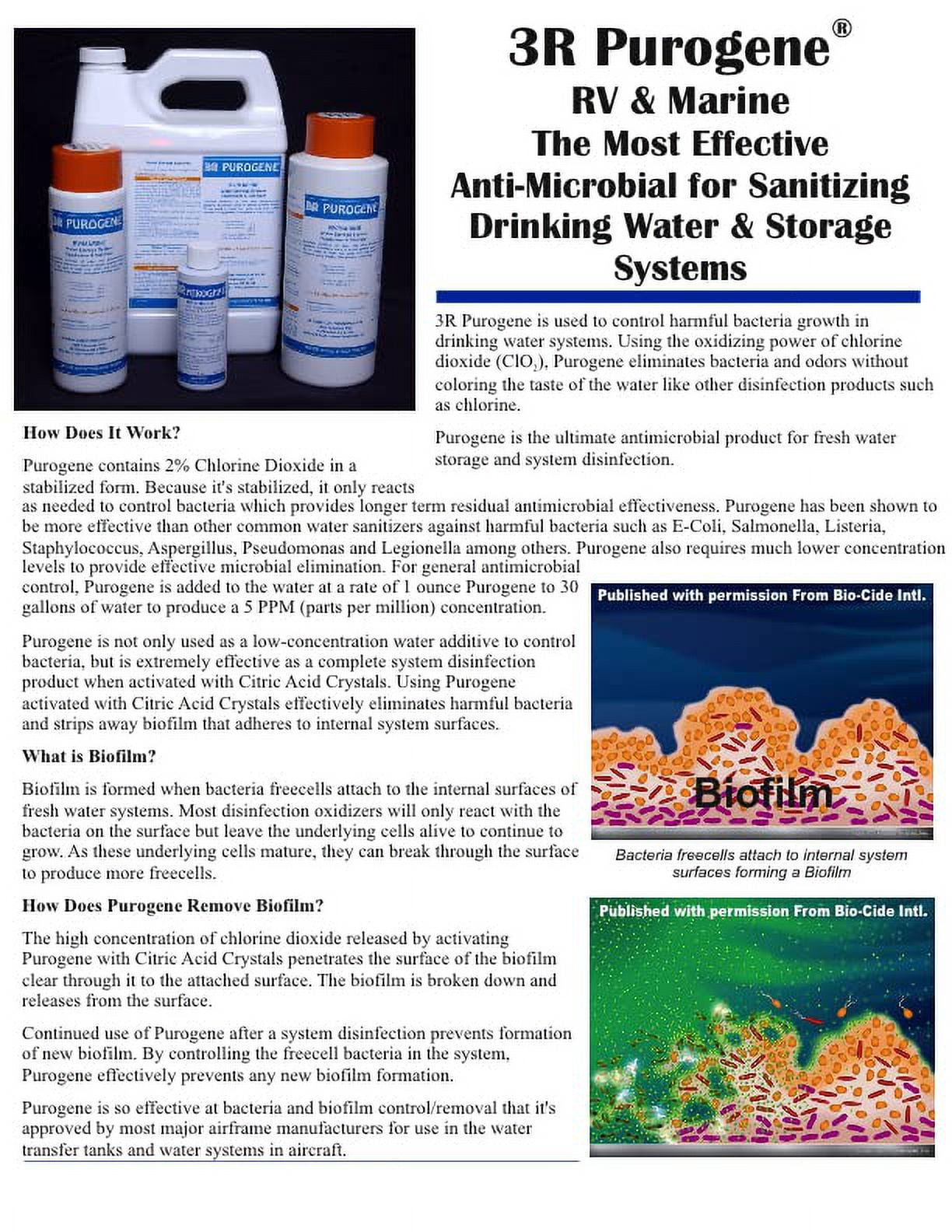 BayTec - 32oz Purogene Drinking Water Treatment and Water System ...