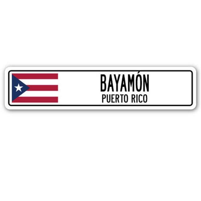 Bayamon, Puerto Rico Street Sign - Puerto Rican American Flag City ...