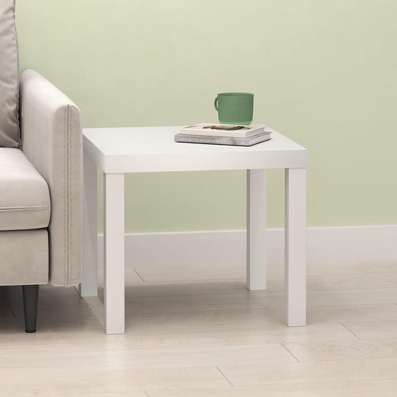 Bayan End Table, Square Side Table, for Small Spaces, Living Room ...