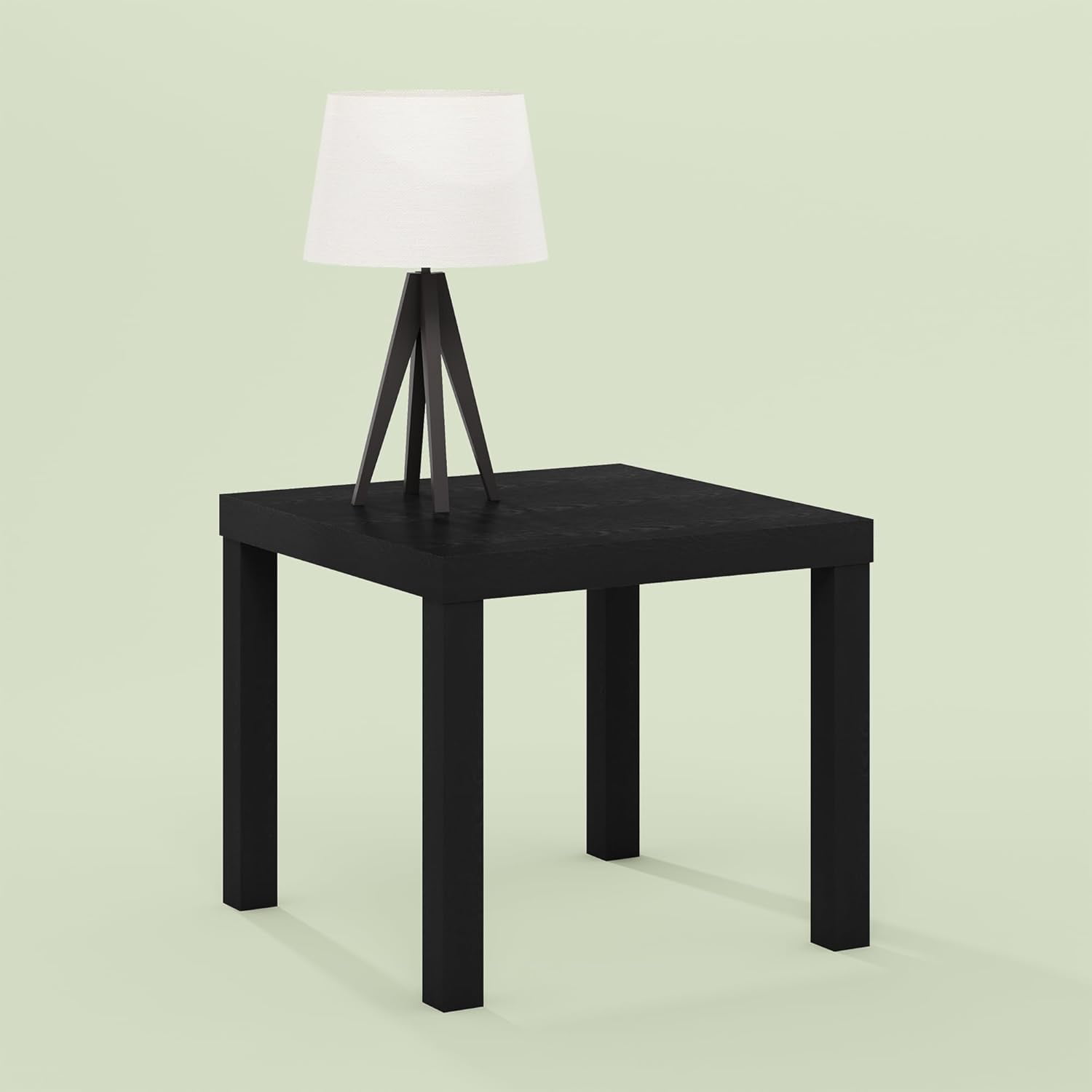 Bayan Square End Table, Side Table, for Living Room, Black - Walmart.com
