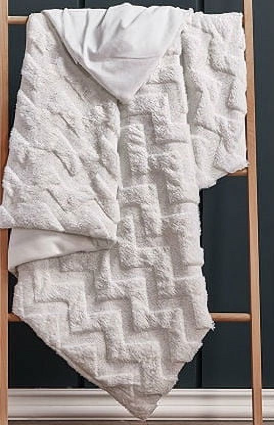 Bayard Ivory Soft Plush Heavy Throw Blanket 50" x 60" - Walmart.com