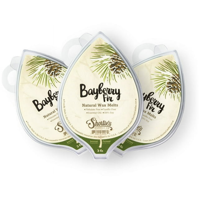 Bayberry Fir Soy Wax Melts 3 Pack - All Natural + Essential Oils ...