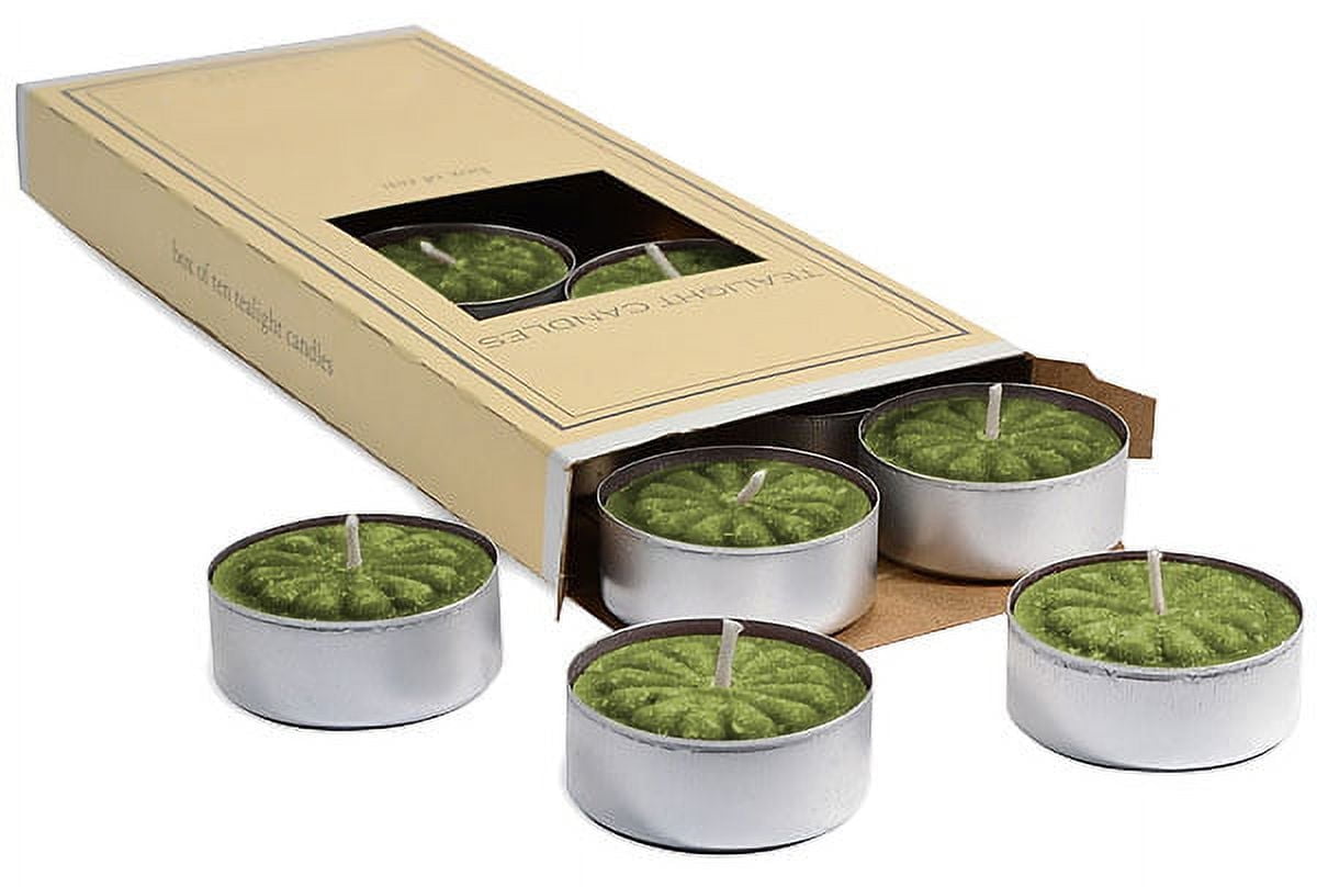 Bayberry Tea Lights 10 candles per box 1.5 in. diameter x .63 in. tall ...