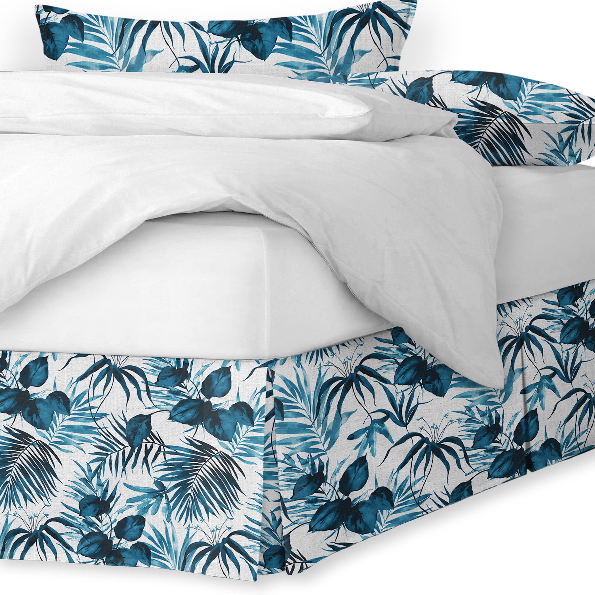 Baybridge Blue Ocean Platform Bed Skirt Twin 18" Drop - Walmart.com