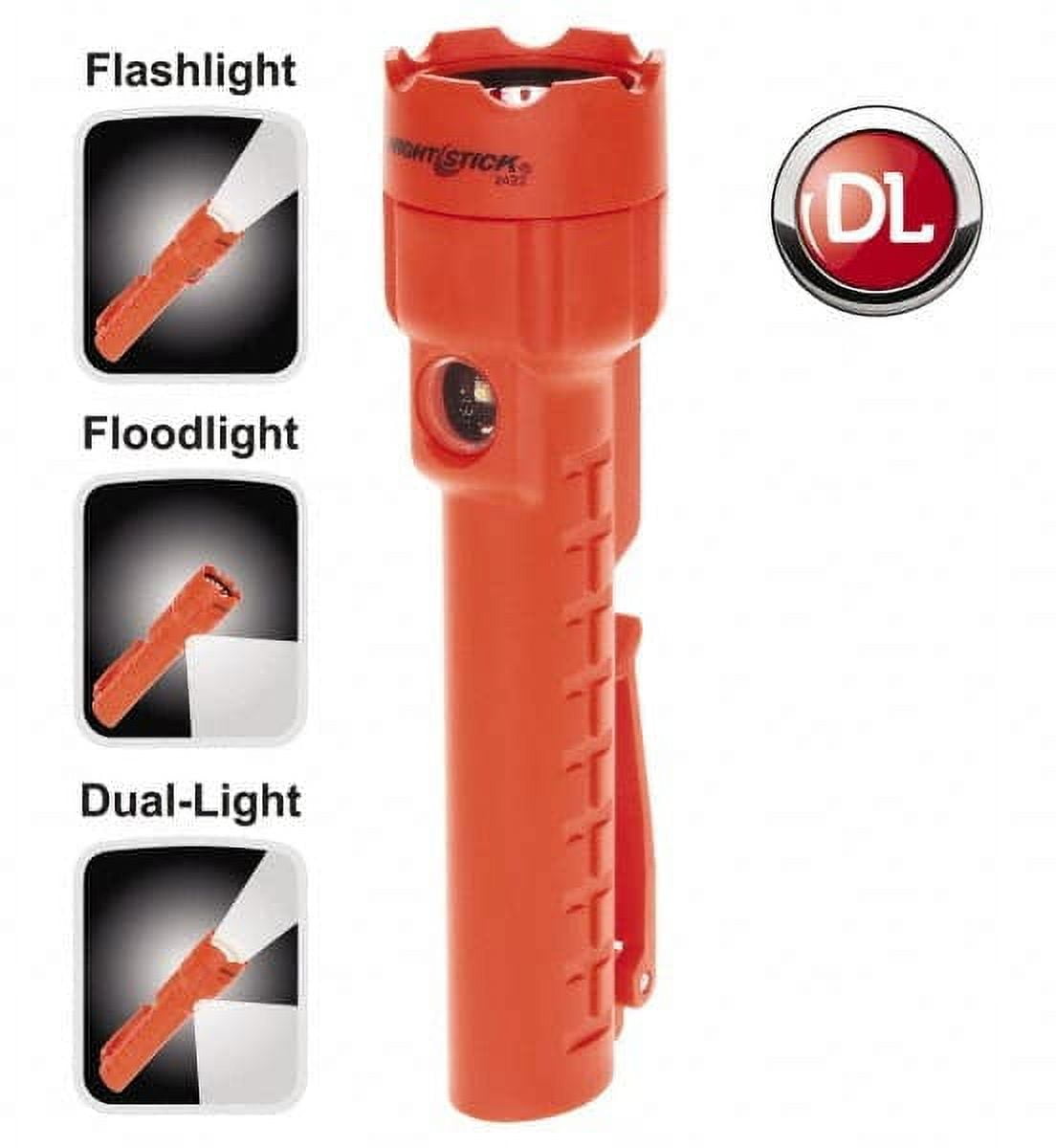 Bayco LED Bulb, 130 Lumens, Industrial/Tactical Flashlight Red Plastic ...