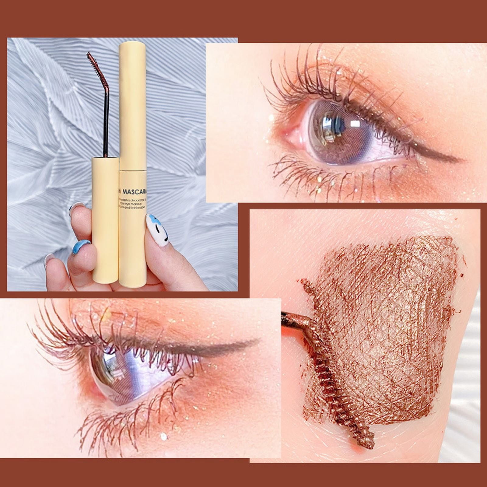 Baycosin Color Slim Mini Eye Black Thick And Extended Eyelashes ...