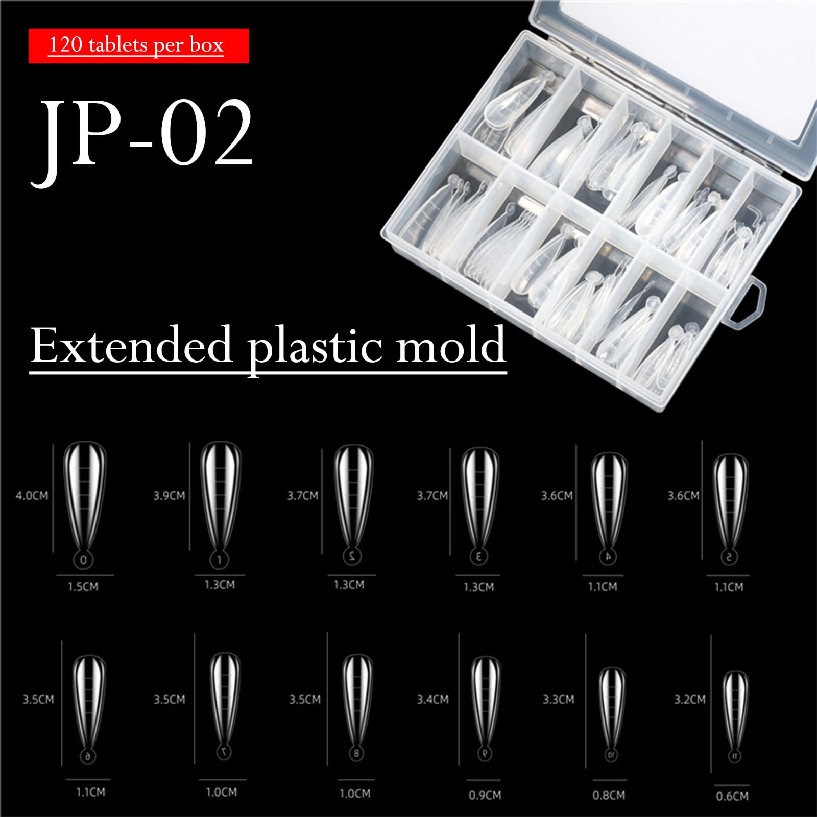 Baycosin Long Press On Nails Ballerina Acrylic Artificial False Nail