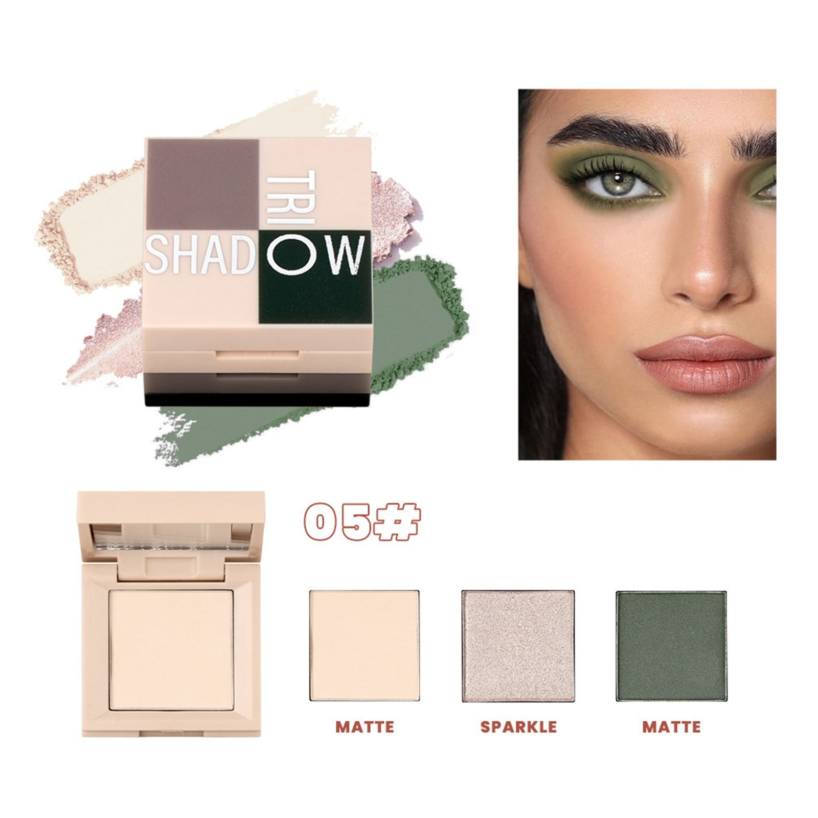 Baycosin Mini Eye Shadow Box Pearlescent Polarized Three Natural ...