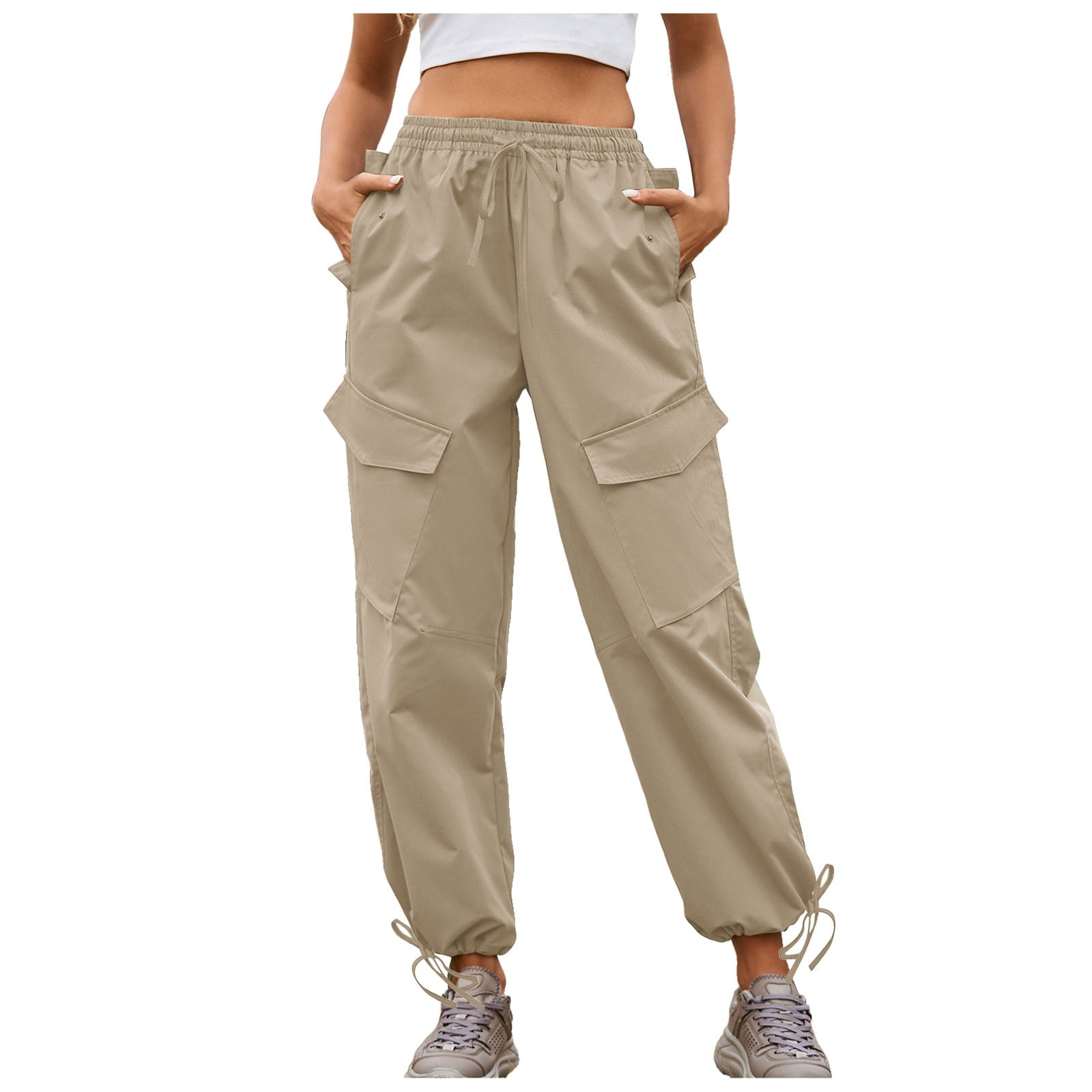 Baycosin Pants For Women Street Slacks With Loose Straps And Loose ...