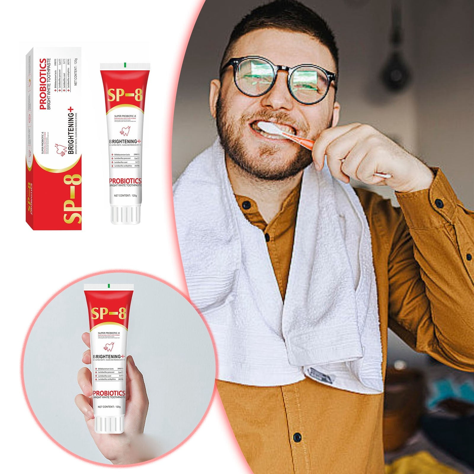 Baycosin Sp 8 Sp 8 Toothpaste Toothpaste Sp 8 Probiotic Brightening Toothpaste Deep Cleaning ...