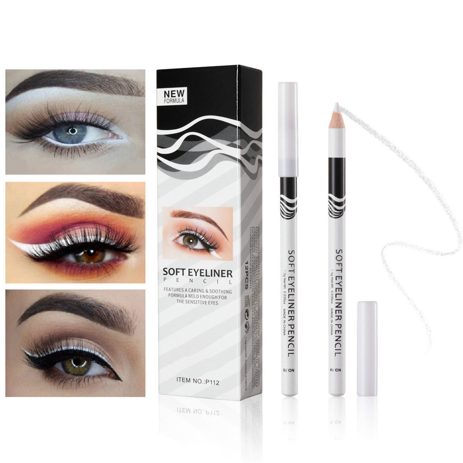 Baycosin White Pencils Professionals Use As Highlighter Soft Long ...
