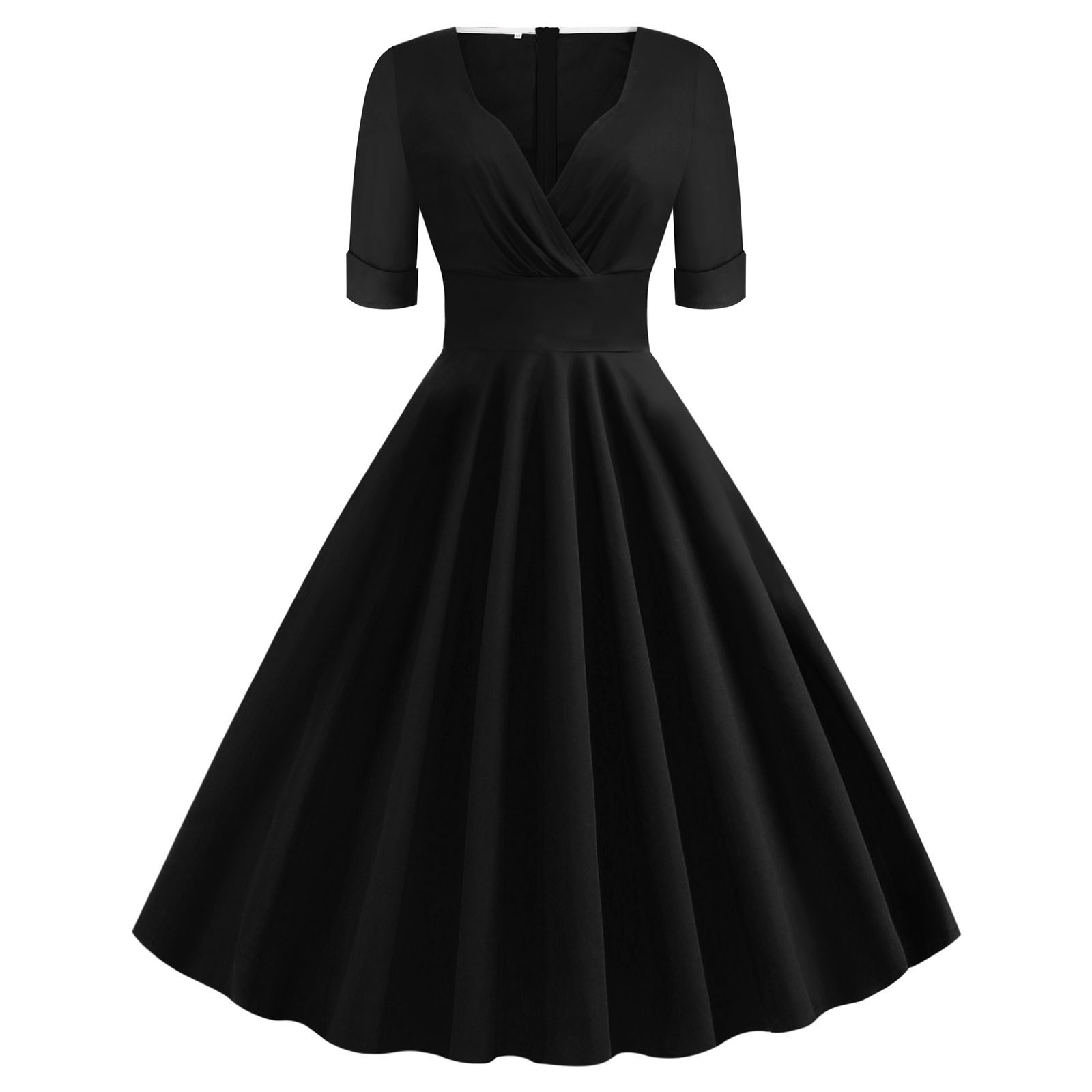 Baycosin Women Vintage 1950s Dress Retro Cocktail Party Swing Dresses ...