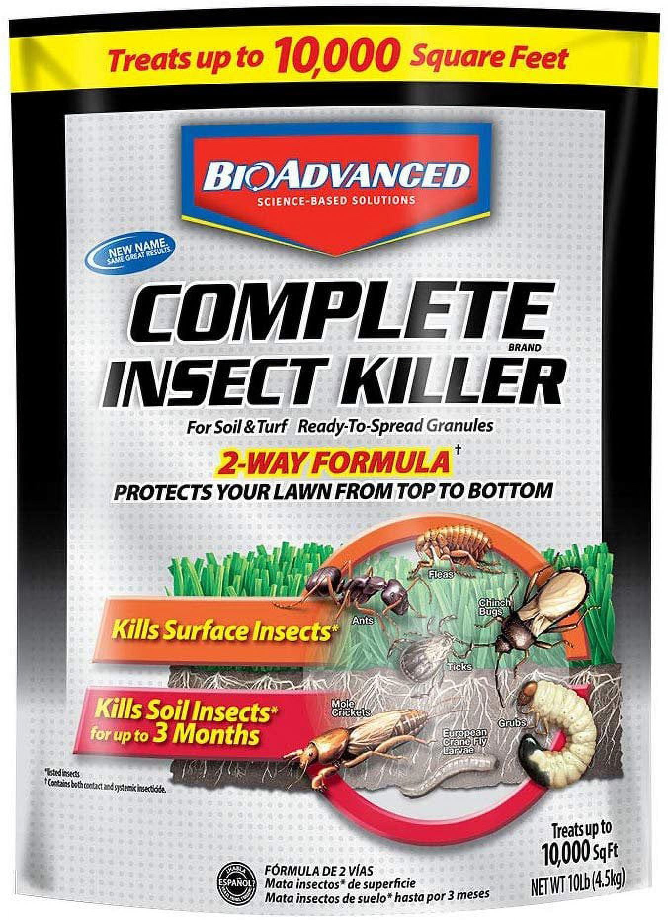 Bayer 700288S Advanced Complete Insect Killer for Soil and Turf Granules 10 Pound