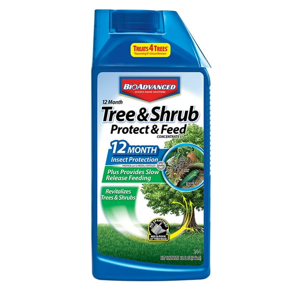 BioAdvanced 12 Month Tree and Shrub Protect and Feed II, Concentrate 32 ...
