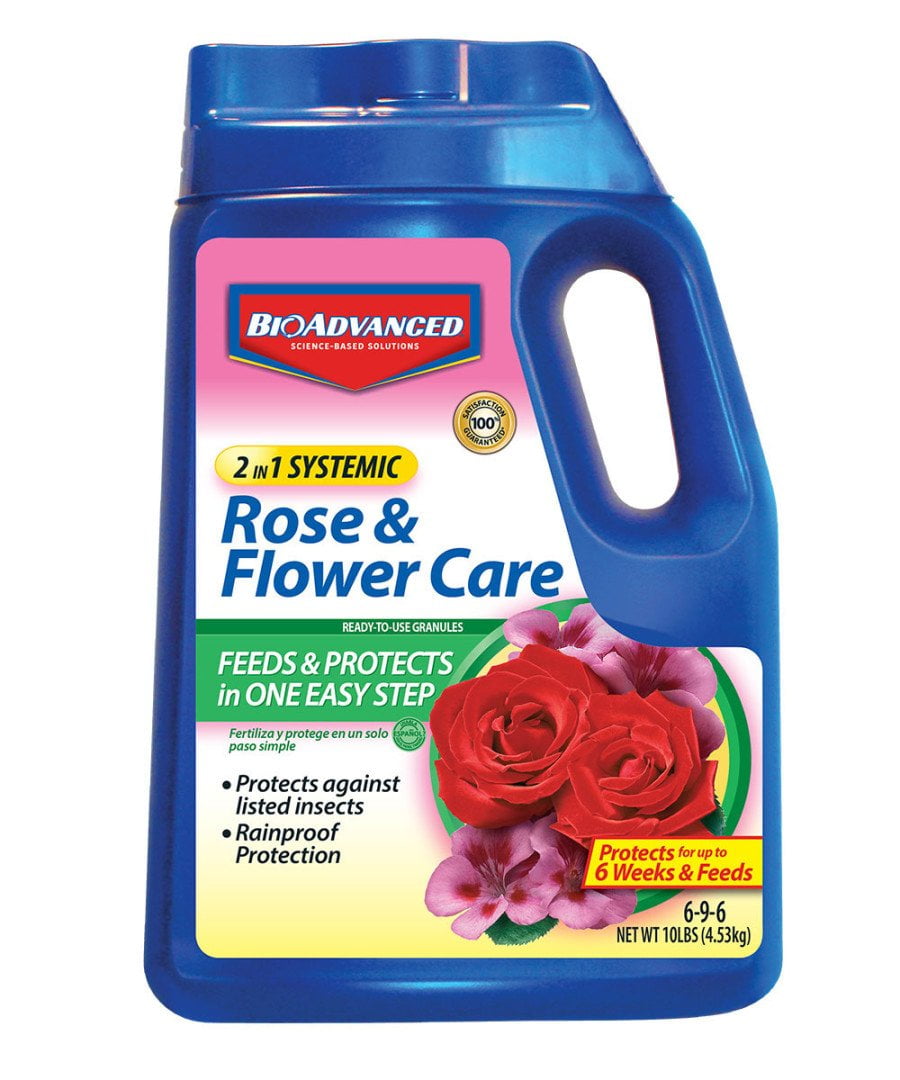 BioAdvanced Rose and Flower Care Granules, Systemic Fertilizer and ...