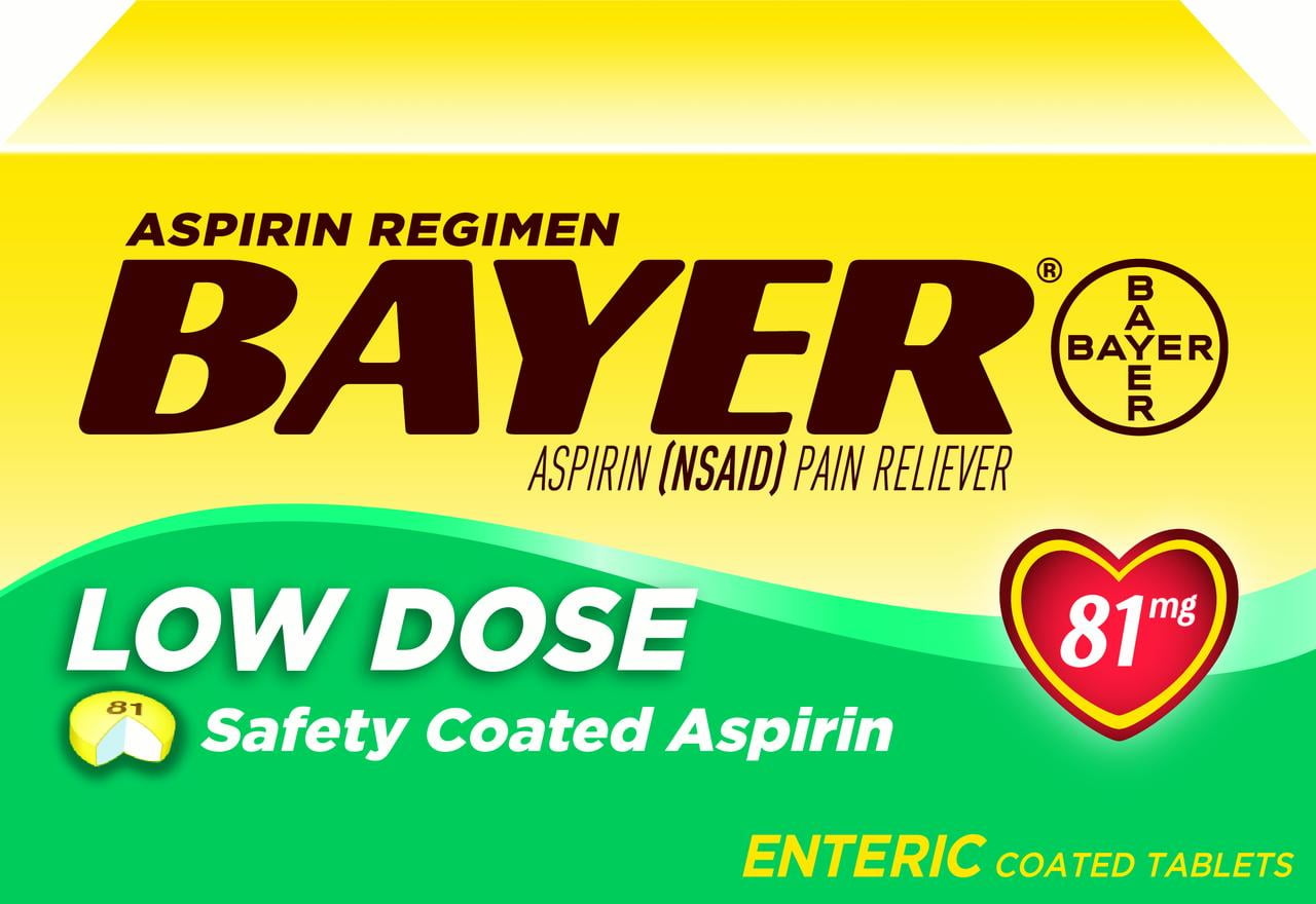 Bayer Asprin Regimen Low Dose Enteric Coated Asprin, 81 mg, 400 Ct ...