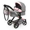 Bayer: Pram Xeo: Butterfly Grey & Pink - Matching Handbag, Adjustable ...