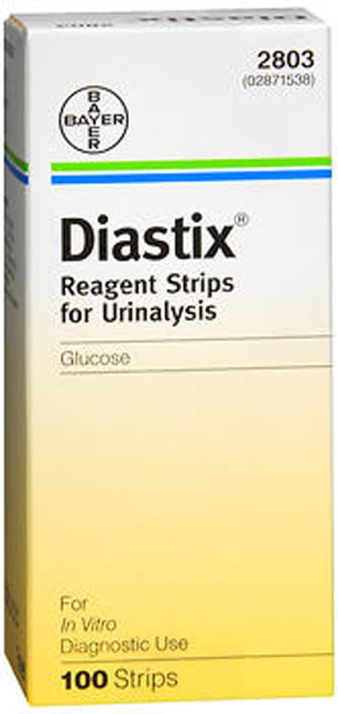 Bayer Diastix Reagent Strips for Urinalysis, 100 Count HSA/FSA Eligible ...